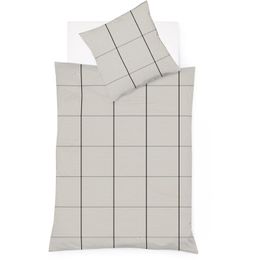 Fleuresse Bettw&auml;sche &raquo;Lech 4311&laquo; 3 Stk. Edelflanell, Baumwolle, in Gr. 135x200, 155x220, 200x200cm grau Flanell, Obermaterial: 100% Baumwolle B/L: 