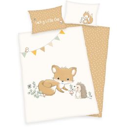 Baby Best Babybettw&auml;sche &raquo;Waldfreunde&laquo; 2 Stk. mit liebevollem Motiv bunt Flanell, Obermaterial: 100% Baumwolle B/L: 100cm x 135cm, 1 Stk., 1 Stk., Flanell, B/L: