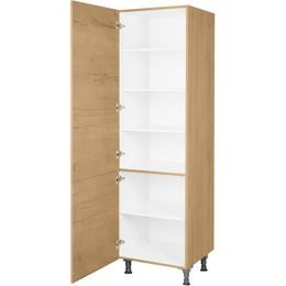 Nobilia Vorratsschrank &raquo;"MIAMI", Ausrichtung w&auml;hlbar, mit zwei T&uuml;ren, vormontiert,&laquo; Breite/H&ouml;he: 60/216,6 cm braun Eiche Sierra Nachbildung, B/H/T: 