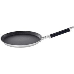 R&ouml;sle R&Ouml;SLE Cr&ecirc;pepfanne &raquo;SILENCE PRO&laquo; Edelstahl 18/10 1 Stk. tlg. Premium-Antihaftversiegelung, sp&uuml;lmaschinengeeignet, &Oslash; 28cm, Induktion silber &Oslash; 28cm + 