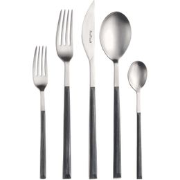 Pinti Inox PINTINOX Besteck-Set &raquo;Sushi&laquo; Satiniert mit Kunststoffgriff in Holz-Optik grau Edelstahl 18/0, Kunststoff 30 Stk.