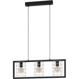 Eglo H&auml;ngeleuchte &raquo;JUBILY&laquo; E27 1 Stk. H&auml;ngeleuchte in schwarz aus Stahl - exkl. E27 - 40W schwarz H: 110cm, 1 Stk.