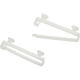 Gardinia Klick-Gleiter &raquo;Schlaufenleiter&laquo; Serie Fl&auml;chenvorhang-Technik Atlanta 3-l&auml;ufig wei&szlig; Kunststoff B/H/L: 5cm, 10 Stk.