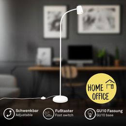 Briloner Leuchten LED Stehlampe &raquo;Stehleuchte, wei&szlig;, 1xGU10/max. 9W exkl.&laquo; GU10 wei&szlig; Einheitsgr&ouml;&szlig;e