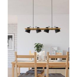 Eglo H&auml;ngeleuchte &raquo;HORNWOOD-Z&laquo; LED-Modul 1 Stk. RGB warmwei&szlig; - kaltwei&szlig; FSCM70HB, ZigBee, App und Sprachsteuerung Alexa, RGB, dimmbar braun 4, &Oslash; 0cm H