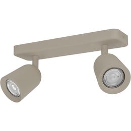 Eglo Deckenleuchte &raquo;CAMALDOLI Spotlampe - Stahl - GU10 - 2X10W - IP20&laquo; GU10 1 Stk. Wandleuchte, Wandspot, schwenkbar, Strahler, L30 x B4,5 x H11,5 cm 