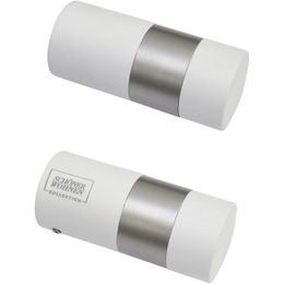 Sch&ouml;ner Wohnen Kollektion SCH&Ouml;NER WOHNEN-Kollektion Gardinenstangen-Endst&uuml;ck &raquo;Zylinder f&uuml;r &Oslash; 20 mm&laquo; Serie Einzelprogramm Leon &Oslash; 20 mm wei&szlig; 2 Stk.