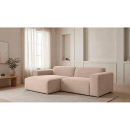 OTTO home Ecksofa &raquo;Clayton Breite 247 cm, L-form&laquo; in einem trendigen Cord-Bezug, verschiedene Kombinationen verf&uuml;gbar beige 100% Polyester B/H/T: 