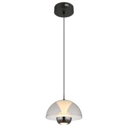 Globo LIGHTING LED Pendelleuchte &raquo;ARUS&laquo; LED-Modul 1 Stk. Warmwei&szlig; H&auml;ngelampe/H&auml;ngeleuchte/Wohnzimmer/Esstisch/elegant schwarz 1 Stk.