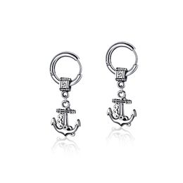 Firetti Damen Paar Creolen &raquo;Schmuck Geschenk Anker&laquo; Einh&auml;nger abnehmbar silber 17mm, Edelstahl