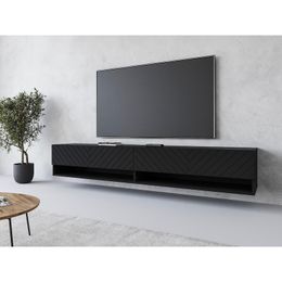 Home Affaire Lowboard stehend und h&auml;ngend schwarz B/H/T: 180cm x 30cm x 31cm