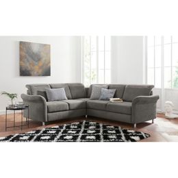 Sit & More sit&more Ecksofa &raquo;Darwin L-Form&laquo; inklusive Federkern, wahlweise mit Kopfteilverstellung, Schlaffunktion braun B/H/T: 249cm x 83cm x 229cm, Luxus-