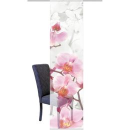 Home Wohnideen Schiebegardine &raquo;HANAMI&laquo; Klettband 1 Stk. tlg. HxB: 245x60, inkl. Befestigungszubeh&ouml;r beige Polyester 245cm, Klettband, 60cm