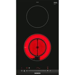 Siemens Elektro-Kochfeld &raquo;ET375FFP1E&laquo; Flexibles 30 cm Domino-Kochfeld & pr&auml;ziser touchSlider schwarz Einheitsgr&ouml;&szlig;e Elektro-Kochfeld