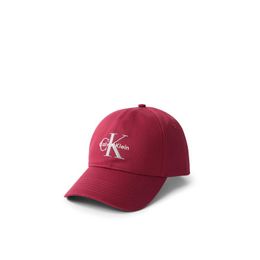 Calvin Klein Jeans Herren Baseball Cap &raquo;MONO LOGO EMBRO CAP&laquo; mit Logostickerei rot Einheitsgr&ouml;&szlig;e