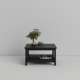 Home Affaire Couchtisch &raquo;Madrid, Beistelltisch, Sofatisch, Kaffeetisch, Wohnzimmertisch&laquo; Coffee Table mit zus&auml;tzlicher Ablage, Ma&szlig;e B/T/H 81 x 81 x 45
