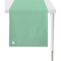 Apelt Tischl&auml;ufer &raquo;3959 Outdoor, Sommerdeko, Sommer&laquo; Panama gr&uuml;n Polyester B/L: 46cm x 140cm, 1 Stk., rechteckig