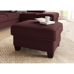 OTTO home Hocker &raquo;County&laquo; 1 Stk. tlg. mit Federkern und Stauraum, passend zur "County"-Serie lila Luxus-Microfaser (100% Polyester);Struktur fein (100
