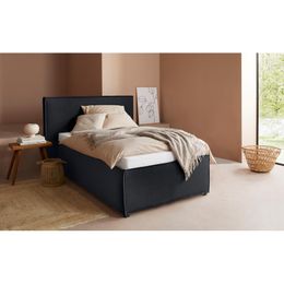 LeGer Home by Lena Gercke Polsterbett &raquo;Isaline&laquo; wahlweise ohne Matratze oder mit 3 Matratzenarten, Kopfteilh&ouml;he 107 cm grau 100% Polyester Liegefl&auml;che
