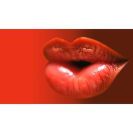 papermoon Fototapete &raquo;Hei&szlig;e Lippen&laquo; bunt Vlies B/L: 3m x 2,2m, Rollen: 1