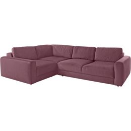 Home Affaire Ecksofa &raquo;Bloomfield, Breite 304cm, Mega Polsterecke mit viel Platz, L-Form&laquo; extra tiefe Sitzfl&auml;che, wahlweise mit Sitztiefenverstellung 