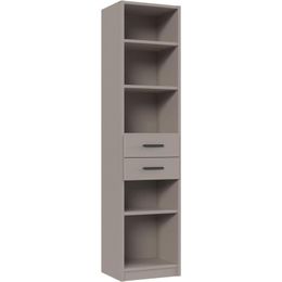wimex Standregal &raquo;Marburg in der Breite 48cm, inkl. Schubladen und Einlegeb&ouml;den&laquo; in verschiedenen Farbvarianten erh&auml;ltlich beige Holzwerkstoff B/H/T: 48cm x