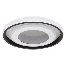 Globo LIGHTING LED Deckenleuchte &raquo;LUCKY&laquo; LED-Modul 1 Stk. warmwei&szlig; - kaltwei&szlig; Deckenlampe, Design Leuchte, Kristalle, Wohnzimmer, Schlafzimmer wei&szlig; 1 