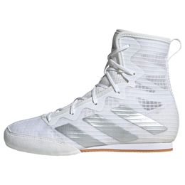 ADIDAS PERFORMANCE Athletic Shoes 'Box Hog 4' boy size 32 Silver / White