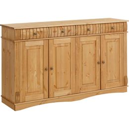 OTTO home Sideboard &raquo;Teresa&laquo; Ma&szlig;e (B/T/H): 152/37/90 cm, Kommode, 4-t&uuml;rig, Breite 152 cm, aus massiver Kiefer, FSC beige B/H/T: 152cm x 90cm x 37cm, 4
