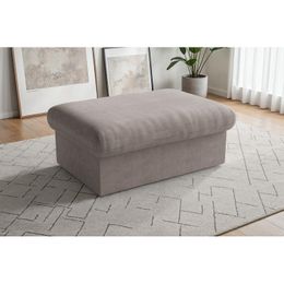 Sit & More sit&more Polsterhocker &raquo;Moreno, B: 90 cm&laquo; mit Stauraum, individuell kombinierbar grau 100% Polyester B/H/T: 90cm x 43cm x 60cm, Breitcord,mit Stauraum