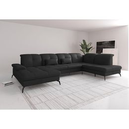 Sit & More sit&more Wohnlandschaft &raquo;Amica, U-Form, inkl. Sitztiefenverstellung und Armteilverstellung&laquo; wahlweise mit Kopfteilverstellung, Schlaffunktion und 