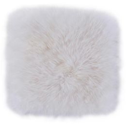 LUXOR living Stuhlkissen &raquo;Sitzauflage Lammfell&laquo; ungepolstert, rund oder eckig, echtes Lammfell, auch als 4er Set wei&szlig; Lammfell B/L: 34cm x 34cm, 1 Stk