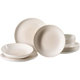 Ritzenhoff & Breker Tafelservice &raquo;Cara&laquo; Teller Set aus Steinzeug f&uuml;r 6 Personen Steinzeug 12 Stk.