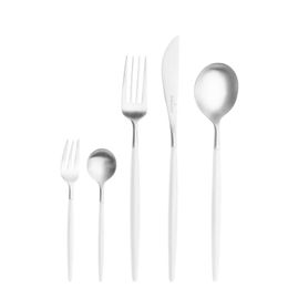 Besteck-Set &raquo;Franzi, im Geschenkkarton, wahlweise als 24- oder 30-teiliges Set&laquo; modernes und au&szlig;ergew&ouml;hnliches Design silber Chromnickelstahl 18/10 30