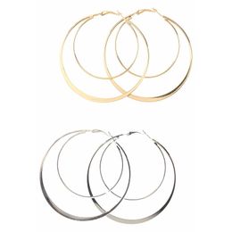 Firetti Damen Creolen-Set &raquo;klassisch mit einem Hauch extravaganz&laquo; gold 75mm, Metall