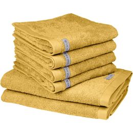 Ross Handtuch Set &raquo;Sinfonie&laquo; Set Frottier beinhaltet: Handt&uuml;cher und Badet&uuml;cher gelb Frottier, Obermaterial: 100% Baumwolle Frottier