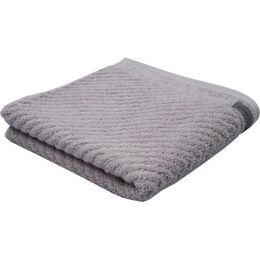 Ross Duschtuch &raquo;Smart&laquo; Uni-Rippe mit Velourslabel grau Frottier, Obermaterial: 100% Baumwolle B/L: 70cmx140cm, 1 Stk., Frottier