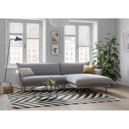 OTTO home Ecksofa &raquo;Stine L-Form&laquo; Besonderes Design durch Kissenoptik und Keder grau Struktur (100% Polyester);Struktur weich (85% Polyester/15% Nylon)