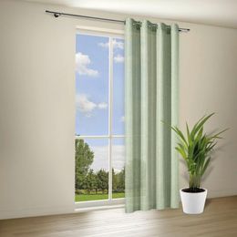 Home Living by Gerster Gardine &raquo;Bibiane&laquo; &Ouml;sen 1 Stk. tlg. SB-Dekoschal "Bibiane" mit &Ouml;sen gr&uuml;n Polyester 245cm, &Ouml;sen, 140cm