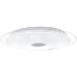 Eglo Deckenleuchte &raquo;Lanciano 1 Deckenlampe, Stahl und Kunststoff, Kristall-Effekt, Lampe&laquo; LED-Modul 1 Stk. Kaltwei&szlig; Neutralwei&szlig; Warmwei&szlig; mit Kristall-