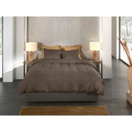 Bettw&auml;sche &raquo;Franela&laquo; 2 Stk. Uni Design, hochwertiges Flanell, Bettw&auml;sche ab 135x200 cm braun Flanell, Obermaterial: 100% Baumwolle B/L: 155cm x 220cm,