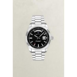 Gant Herren Quarzuhr &raquo;F-fax&laquo; Armbanduhr, Herrenuhr, Edelstahlarmband, analog, Tag, Wochentag silber Einheitsgr&ouml;&szlig;e
