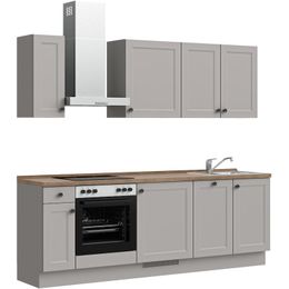Nobilia K&uuml;chenzeile &raquo;"Cascada I", NEU: individuell anpassbar mit gratis Profi-Beratung&laquo; vormontiert, Breite 240 cm, Ausrichtung w&auml;hlbar, wahlw. mit E-