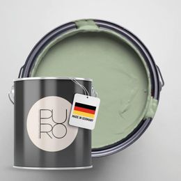 A.S. Cr&eacute;ation Wandfarbe &raquo;Premium Innenwandfarbe PURO Tuchmatt sage green&laquo; ideal f&uuml;r Wohnzimmer, Schlafzimmer, Flur und K&uuml;che, Farbwelt Gr&uuml;n gr&uuml;n 1 l 1ml