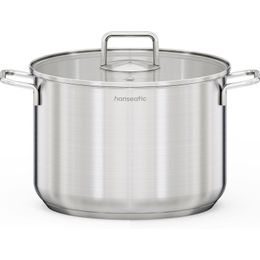 Hanseatic Kochtopf &raquo;BASIC, Fassungsverm&ouml;gen 9,5 l&laquo; 1 tlg. Edelstahl 18/10 silber &Oslash; 26cm + H&ouml;he 18cm