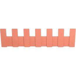 SPINDER DESIGN Garderobenhaken Metall, Breite 64 cm, 7 haken orange Metall B/H/T: 64cm x 17cm x 7,3cm