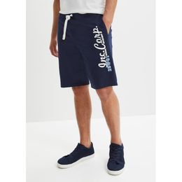 bonprix Herren bonprix Bermudas aus Baumwolle, mit Kordeln in Kontrastfarbe, Regular Fit blau 68/70, N-Gr