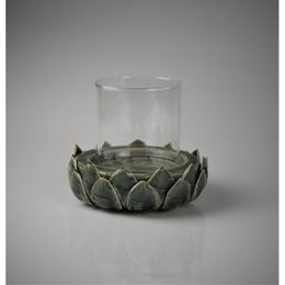 AM Design Windlicht &raquo;aus Steingut&laquo; BxH: 13x14 cm Glas, Steingut B/H/T: 13cm x 14cm