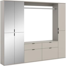 Home Affaire Garderoben-Set &raquo;TRONDHEIM, 5-teilig, Breite 212cm, individuell platzier- & erweiterbar&laquo; Set, bestehend aus: 2x Garderobenschrank & 3-tlgs