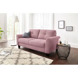 Sit & More sit&more 2,5-Sitzer &raquo;Varese&laquo; inklusive Federkern rosa Luxus-Microfaser ALTARA NUBUCK (100% Polyester);Luxus-Microfaser (100% Polyester) B/H/T: 194cm x